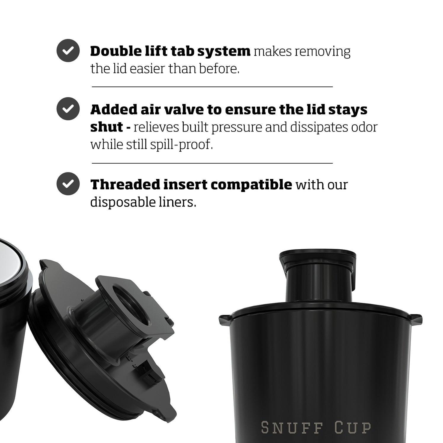 Snuff Cup, the Original Spit Cup. Spittoon With Can Storage.